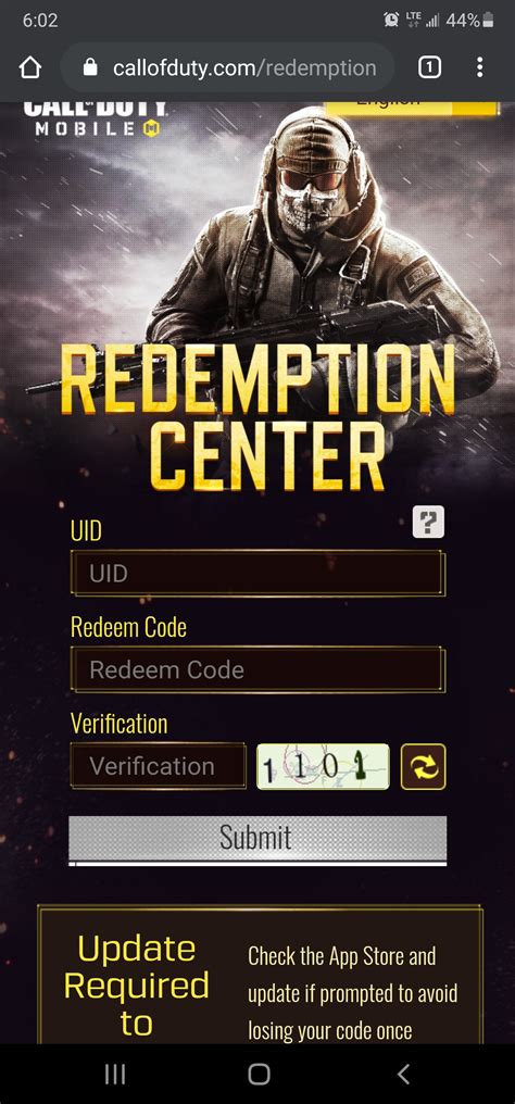 Refresh The Validation Code R CODMobile