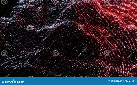 Plexus Of Abstract Glow Dots Stock Illustration Illustration Of
