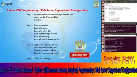 Lesson Python Advanced Python CGI Programming Web Server Support And Configuration