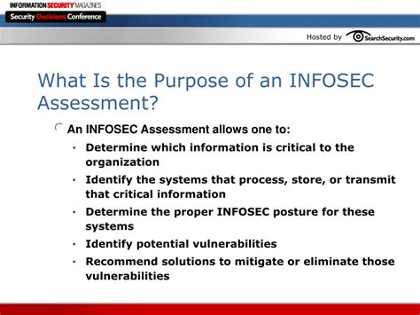 Ppt How To Conduct An Information Security Infosec Assessment Powerpoint Presentation Id