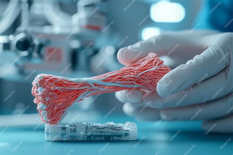 Artificial Muscle In Development Showing A Flexible Polymerbased Fibers