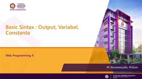 Praktikum Web Programming 2 Minggu 1 Basic Sintax Php Youtube