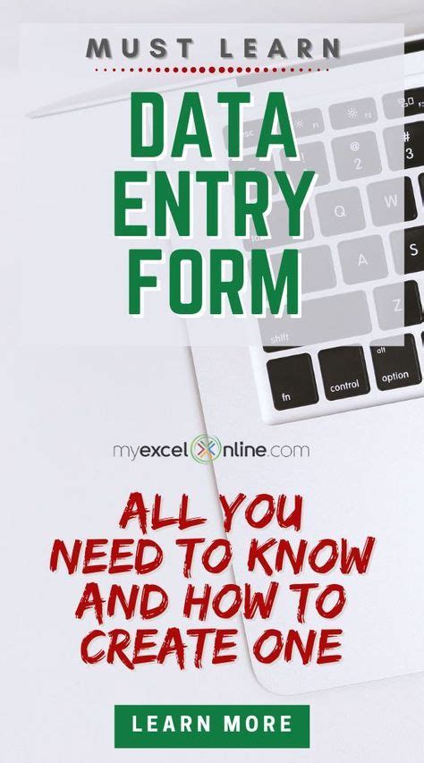 Create Form In Excel For Data Entry MyExcelOnline Microsoft Excel Tutorial Excel Tutorials