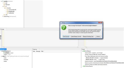 Git Fast Forward Merge Commit Or Merge To Working Tree Which Is The