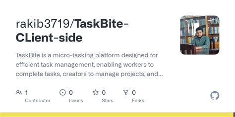 Github Rakib3719taskbite Client Side Taskbite Is A Micro Tasking