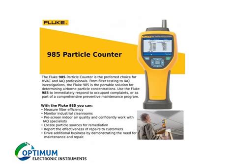 Fluke 985 Particle Counter For Industrial At Best Price In Pune Id 2854302952791