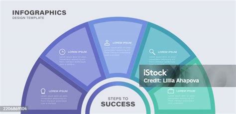파이 차트 인포 그래픽 디자인 템플릿 아이콘이있는 5 단계 또는 옵션의 개념 0명에 대한 스톡 벡터 아트 및 기타 이미지 0명 4가지 개체 6 Istock