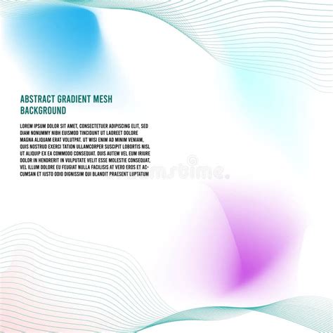 Colorful Gradient Mesh Fluid Background Abstract Stock Vector Illustration Of Smooth Blur
