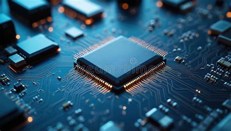 Advanced Tech Chip Embedded In Complex Circuit Board High Tech