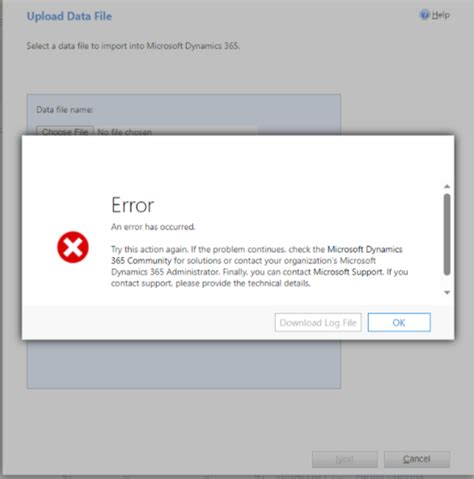 Resolved Data Import Error On Dynamics 365 Model Driven App Gmr It
