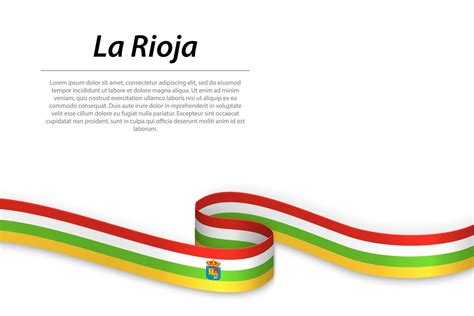 Ondulación Cinta O Bandera Con Bandera De La La Rioja 21840691 Vector En Vecteezy