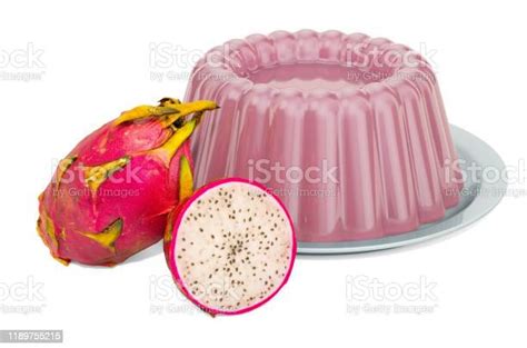 용 과일이있는 접시에 피타야 젤리 흰색 배경에 고립 된 3d 렌더링 3차원 형태에 대한 스톡 사진 및 기타 이미지 3차원 형태 개념 개념과 주제 Istock