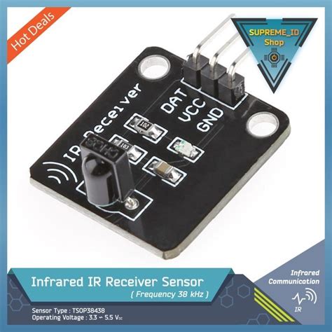 Jual Infrared Digital Ir Receiver 38 Khz Sensor Module Tsop38438 Shopee Indonesia