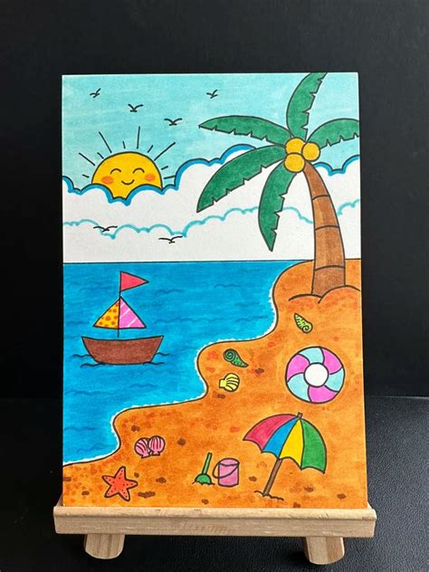 夏天的简笔画大全简单又漂亮 一年四季的画简单又漂亮 画趣文库（我爱生活）