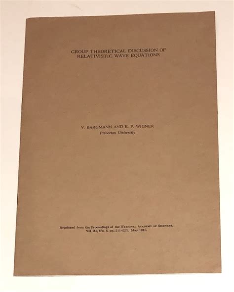 Group Theoretical Discussion Of Relativistic Wave Equations Offprint From Proceedings Of The
