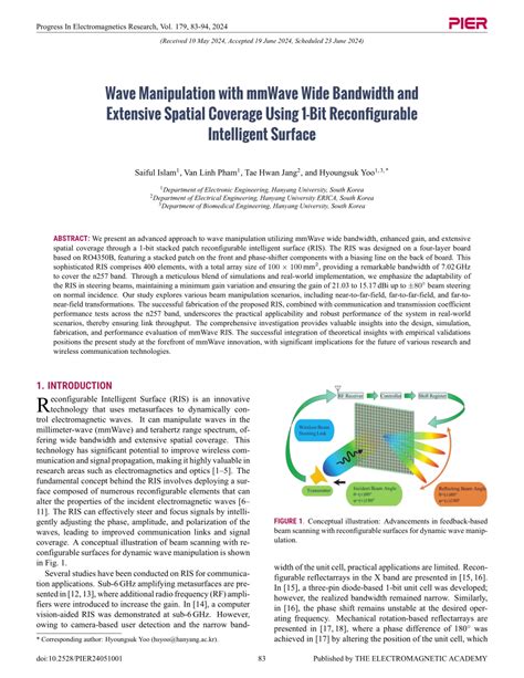 Pdf Wave Manipulation With Mmwave Wide Bandwidth And Extensive