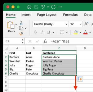 How To Combine Two Columns In Excel