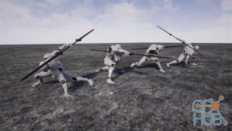 Unreal Engine Asset Twinblades Animset Expansion GFX HUB