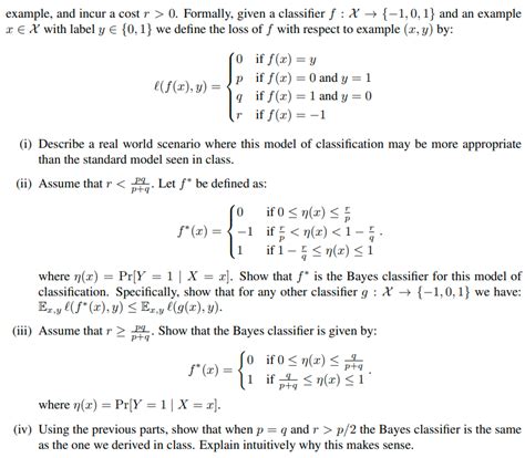 Solved 2 Classification With Asymmetric Costs As Discussed