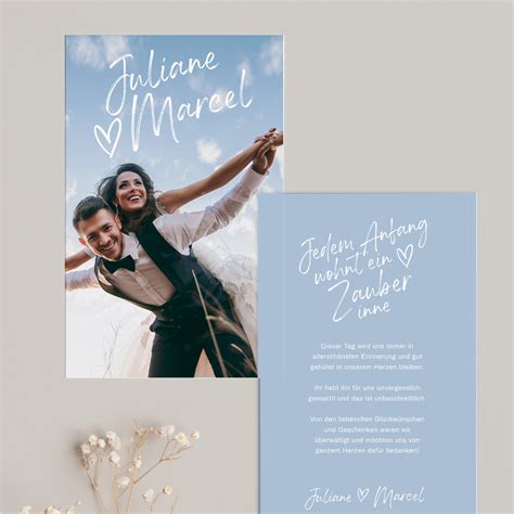 Dankeskarte Siebter Himmel