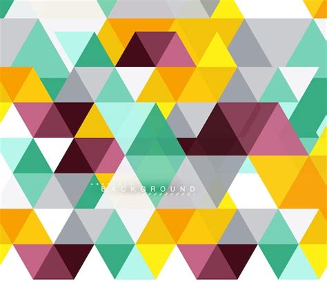 Premium Vector Multicolored Triangles Abstract Background Mosaic Tiles Concept