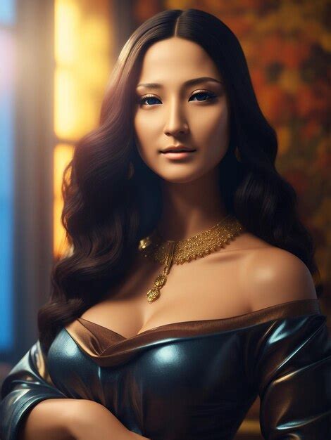 Premium Ai Image Beautiful Women As Mona Lisa Photo