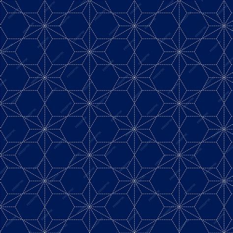 일본 사시코 패턴 디자인으로 추상적인 배경 무료 벡터