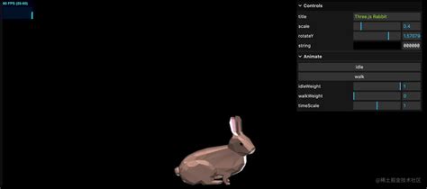 Threejs 模型动画控制、混合、状态面板 兔年专题上一篇我们聊了如何使用 Gui 方便我们调试 Threej 掘金