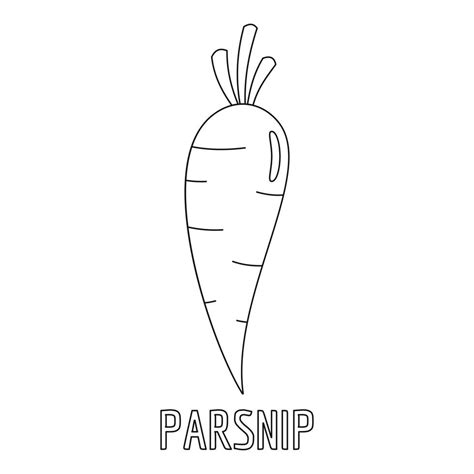 parsnip icon outline style 14596672 vector art at vecteezy