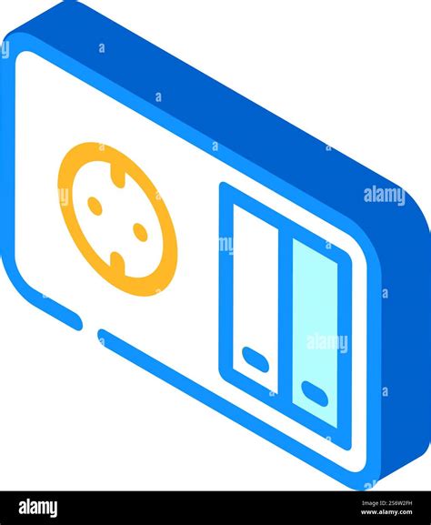 Switch Socket Isometric Icon Vector Switch Socket Sign Isolated