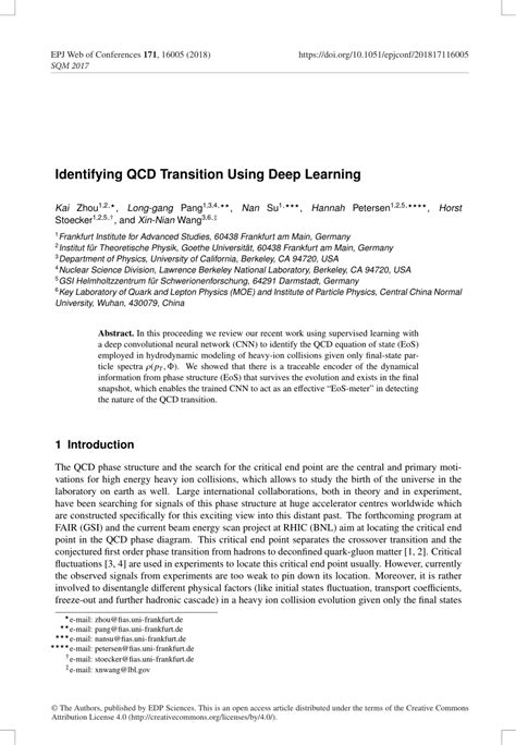 Pdf Identifying Qcd Transition Using Deep Learning