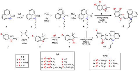 Molecules Free Full Text Benz[c D]indolium Containing Monomethine Cyanine Dyes Synthesis
