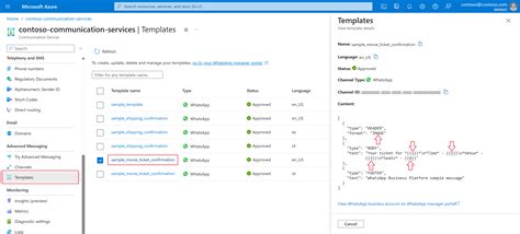 고급 메시지를 사용하여 Whatsapp 템플릿 메시지 보내기 An Azure Communication Services Advanced Messaging Article