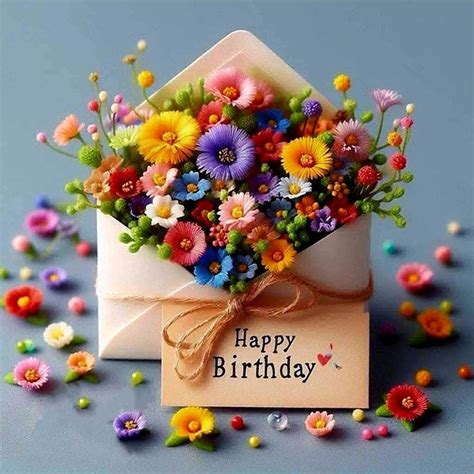 Pin By Andrea Jones On Birthdays Happy Birthday Flowers Wishes Happy