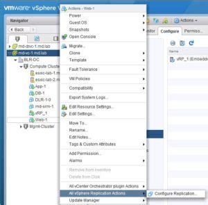 Configure Replication For The Virtual Machine Using VSphere Replication
