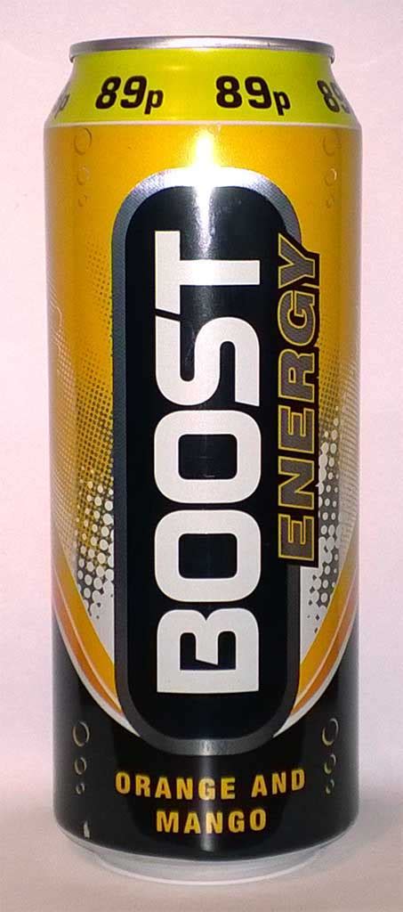 Boost Energy Orange And Mango Fizzy Wake Up