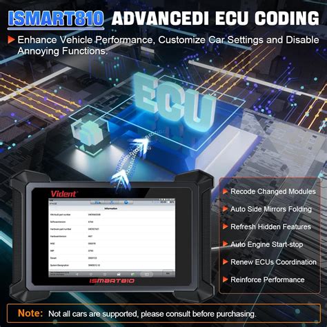 Vident Ismart 810 Car Diagnostic Tool Advanced Smart Key Programming