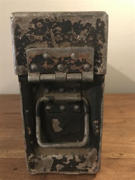 Chase Militaria Ww2 German Mg34 Aluminium Ammo Tin