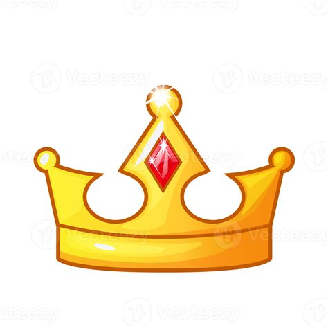Golden Crown Isolated Cartoon Object 10951605 Png