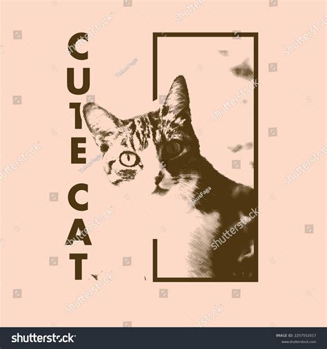 Cute Cat Halftone Effect Design T Stock Vector Royalty Free 2257552017 Shutterstock Cute Cat Halftone Effect Design T Stock Vector Royalty Free 2257552017 Shutterstock