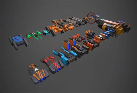 Scifi Hover Car Collection 3d Render Digital Art By Apuart