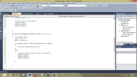 Creating Login Form In C Windows Application Youtube