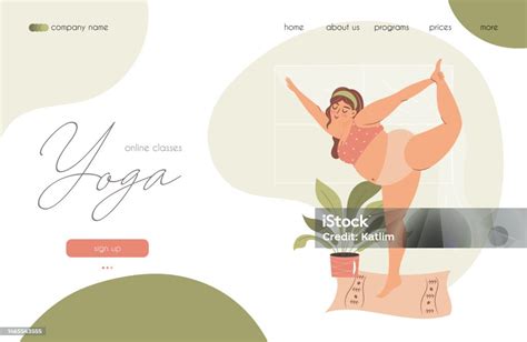 온라인 요가 수업의 랜딩 페이지 개념입니다 벡터 일러스트 레이 션 가정 생활에 대한 스톡 벡터 아트 및 기타 이미지 가정 생활 건강한 생활방식 곡선 Istock
