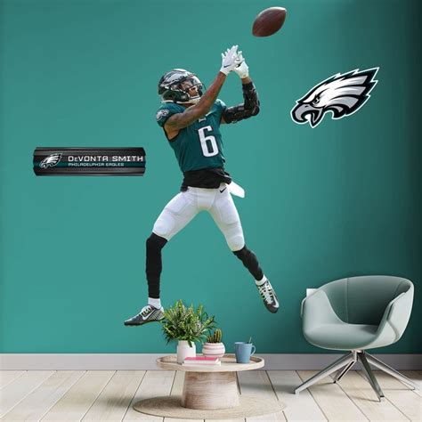 Devonta Smith Realbig Collection Official Nfl Philadelphia Eagle Sports Wall Decals