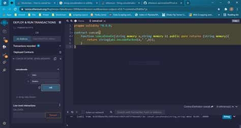 String Concatenation In Solidity Be On The Right Side Of Change