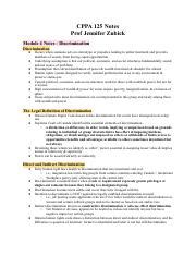 CPPA 125 Notes Module 4 Pdf CPPA 125 Notes Prof Jennifer Zubick Module 4 Notes