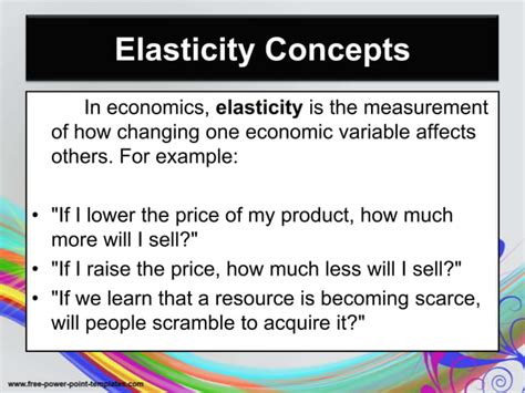 Principles Of Economics Concept Of Elasticity Pptx Business Business And Finance