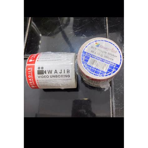 Jual Sticker Label Unboxing Fragile Shopee Indonesia