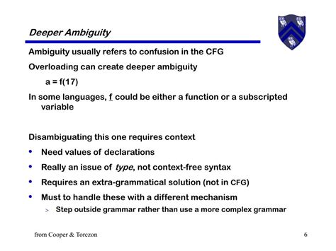 Ppt Parsing — Part Ii Ambiguity Top Down Parsing Left Recursion