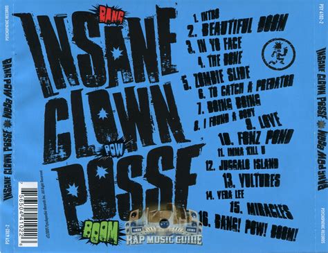 Insane Clown Posse Bang Pow Boom Cd Rap Music Guide